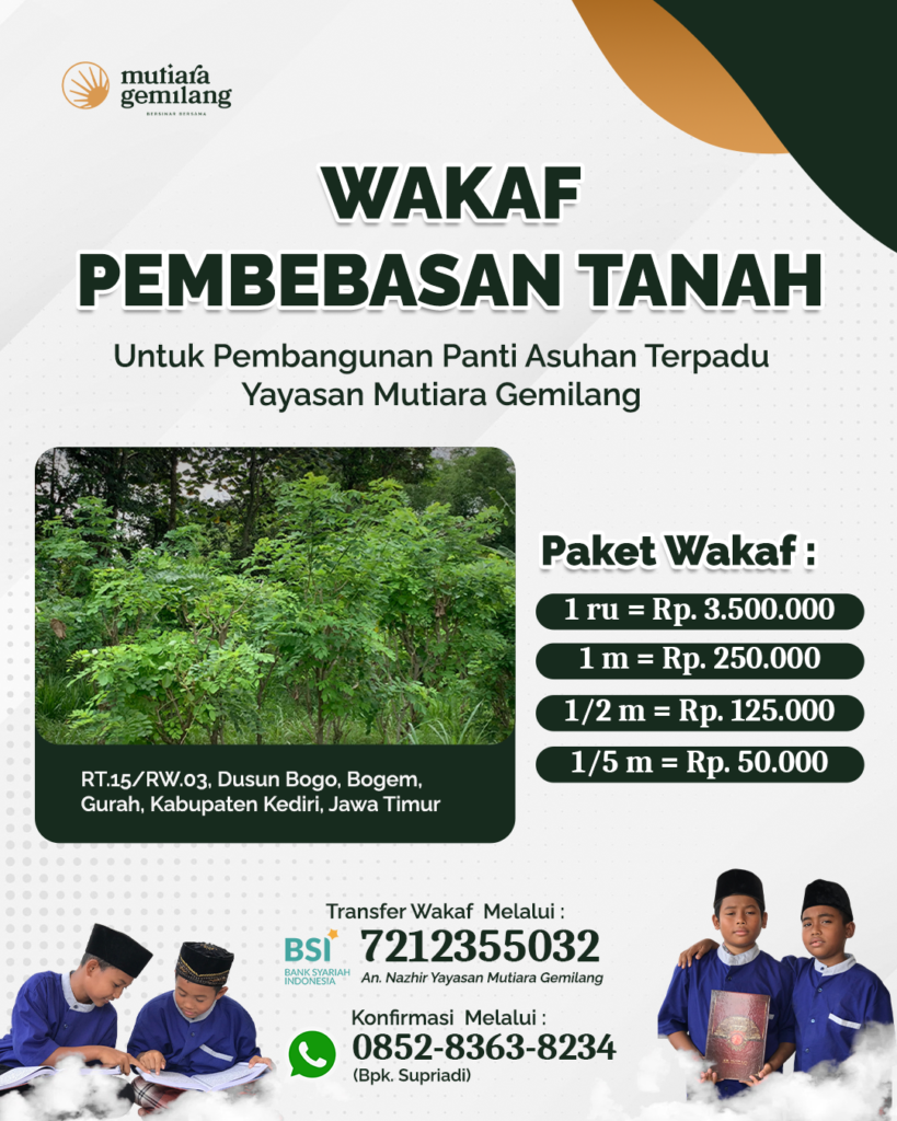 Wakaf Pembebasan Tanah Rumah Tahfidz Qur'an Mutiara Gemilang - Yayasan ...
